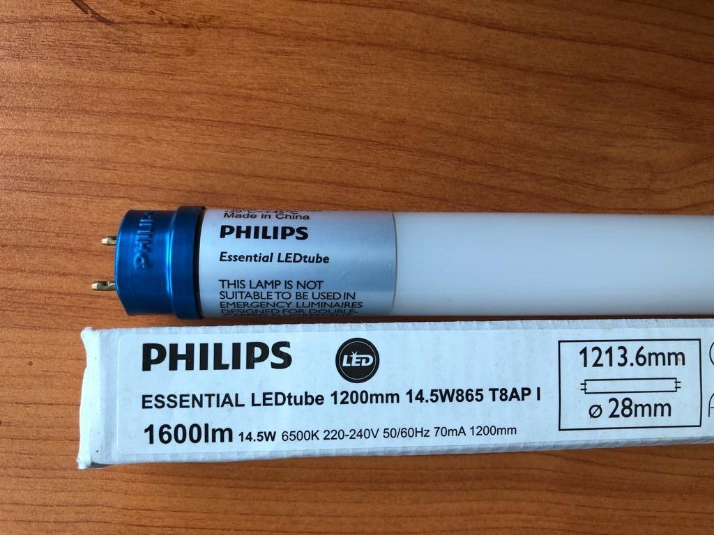 Philips LED T8 Light Tube 1.2m 6500k Cool White, Furniture & Home Living, Lighting & Fans ...