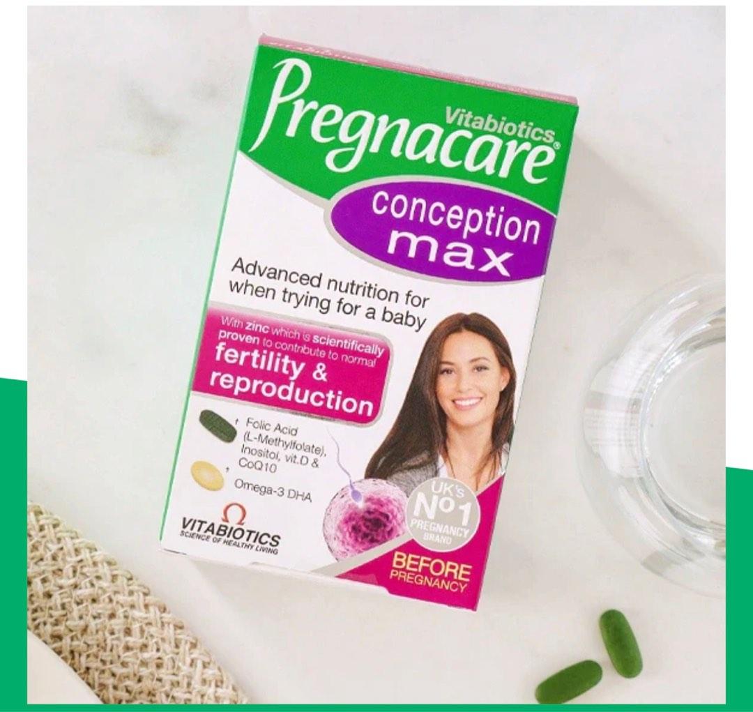 Pregnacare Conception Max (84 tablets/capsules), Health & Nutrition ...
