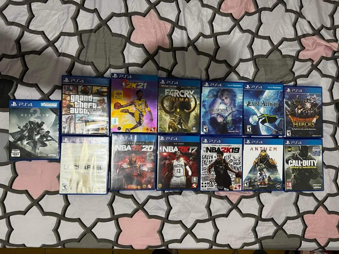 PS4 game disks, Video Gaming, Video Games, PlayStation on Carousell