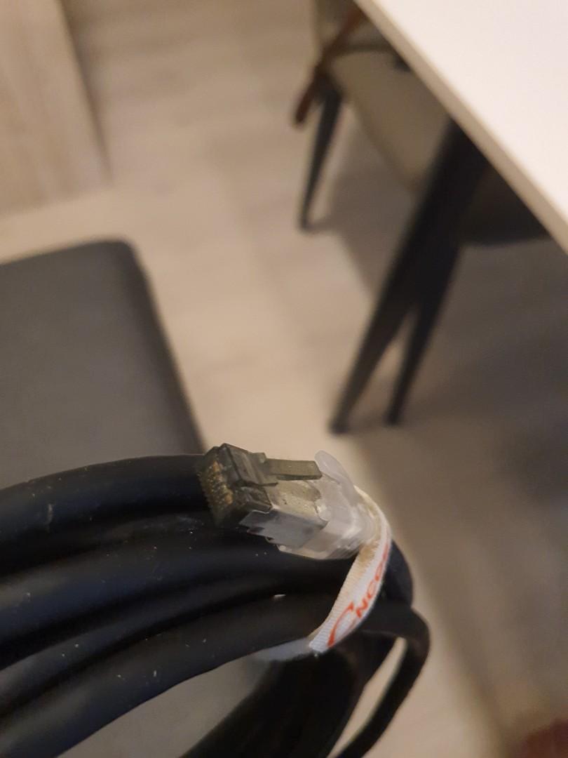 PVC casing Cat 8 LAN cable (2 ghz), Computers & Tech, Parts ...