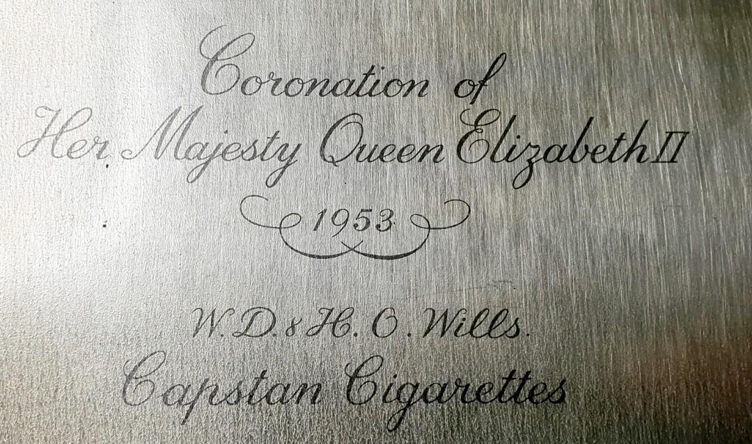 Queen Elizabeth II Coronation Souvenir Cigarette Tin Box : Almost mint ...