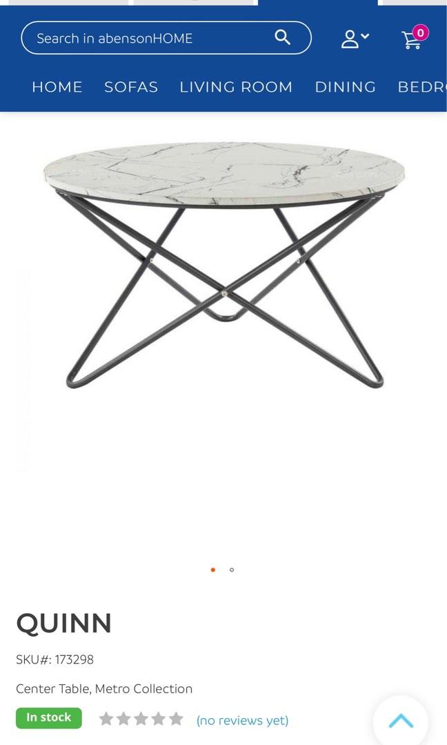 Quinn Coffee Table - Unused, Furniture & Home Living, Furniture, Tables ...