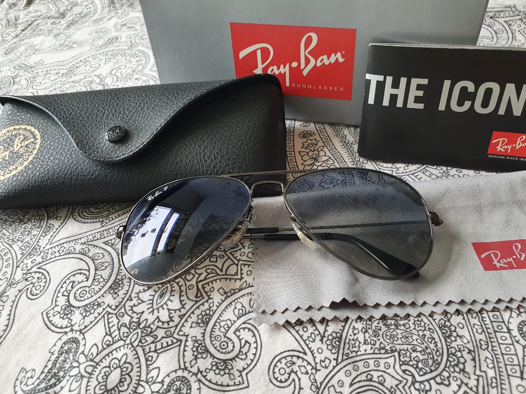 Ray-Ban Aviator Large Metal Polarized RB3025 004/78 - Original, Men's ...