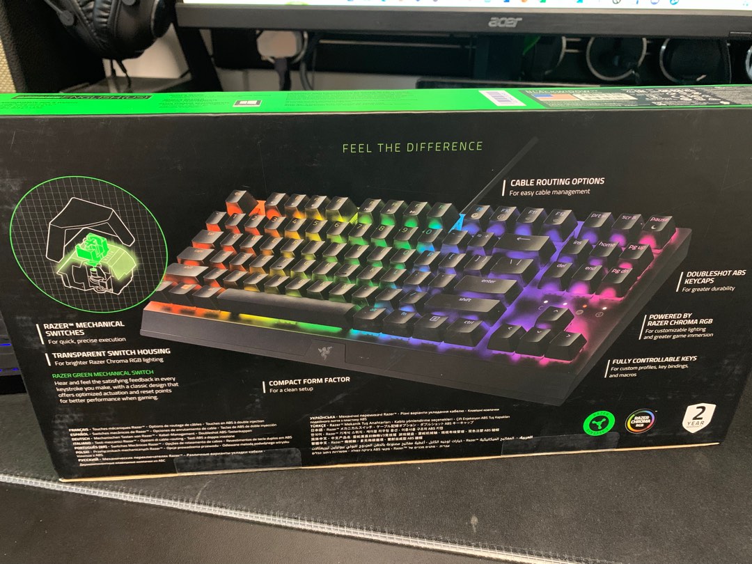 Razor black widow v3 tenkeyless, Computers & Tech, Parts & Accessories ...