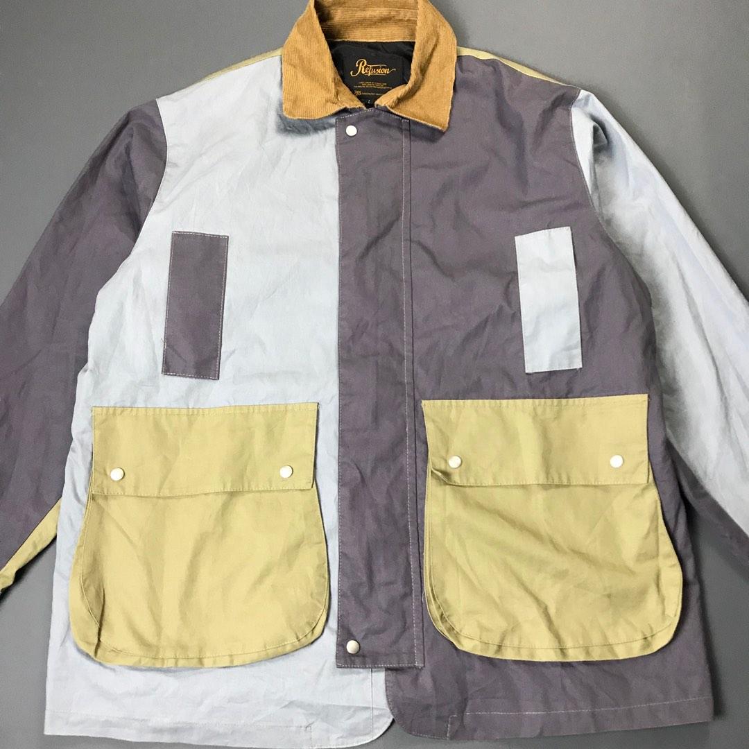 Refusion - Colorblock Workwear Jacket, Men's Fashion, Coats, Jackets ...