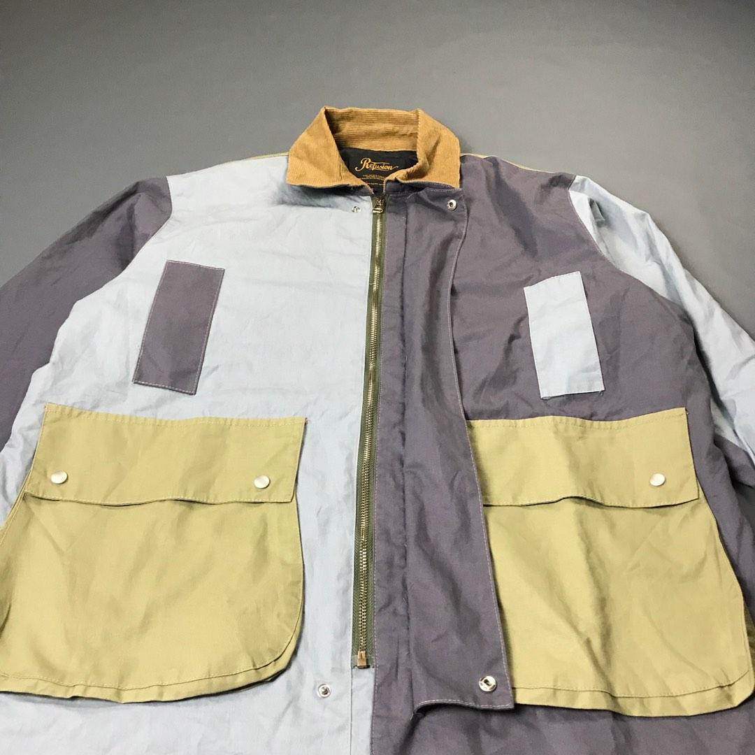 Refusion - Colorblock Workwear Jacket, Men's Fashion, Coats, Jackets ...
