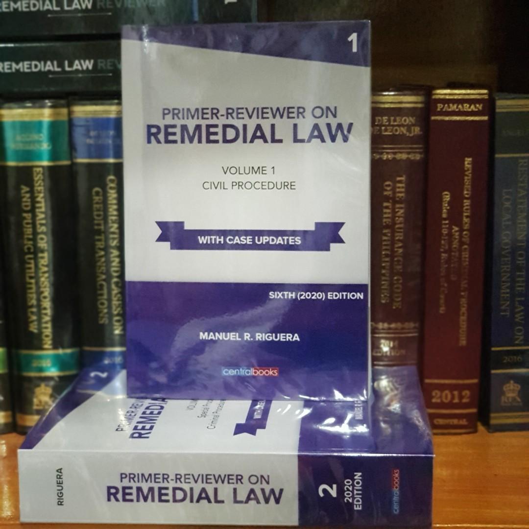 Remedial Law by Manuel R. Riguera (2020 ed), Hobbies & Toys, Books ...