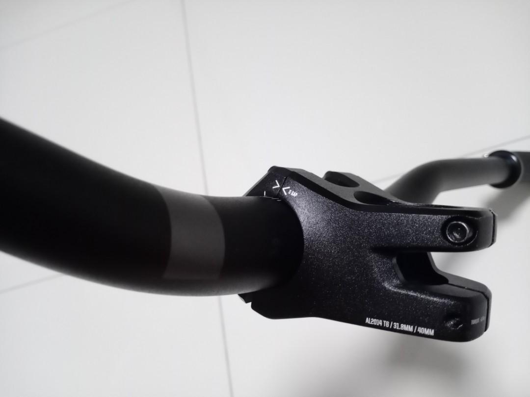 Ride Alpha handlebar, stem and grips (Commencal house brand), Sports ...