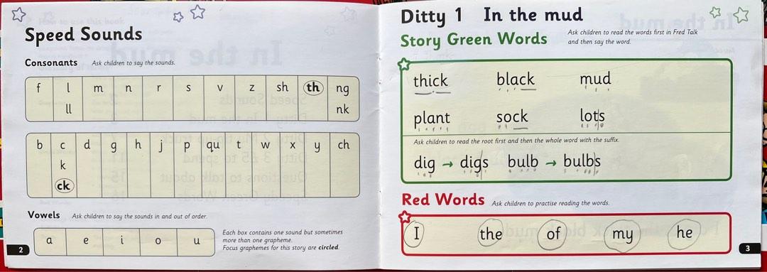 RWI Phonics Red Ditty Book 1-10, 興趣及遊戲, 書本 & 文具, 小朋友書 on Carousell