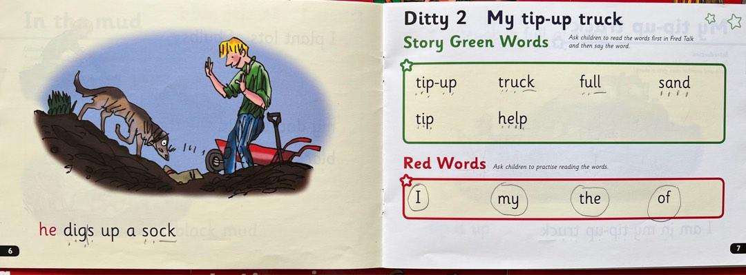 RWI Phonics Red Ditty Book 1-10, 興趣及遊戲, 書本 & 文具, 小朋友書 on Carousell