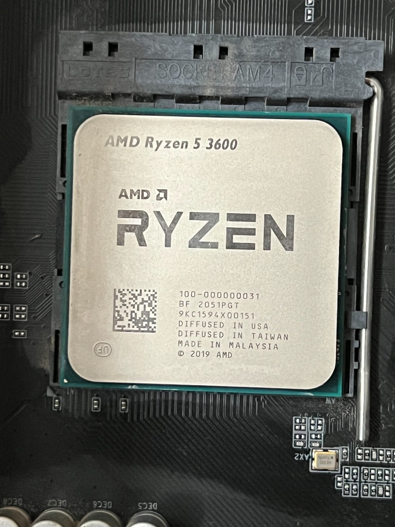 Ryzen 5 3600 with Stock AMD Cooler, Computers & Tech, Parts ...