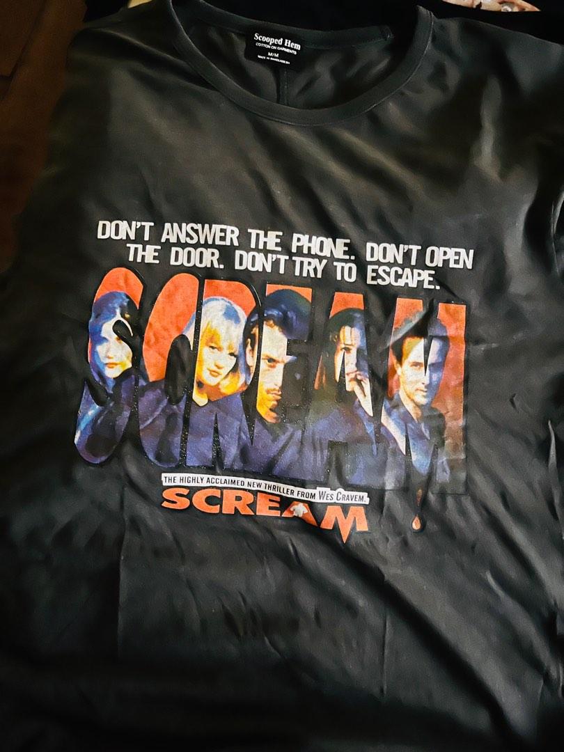 Scream Movie Vintage style tee, Women's Fashion, Tops, Shirts on Carousell