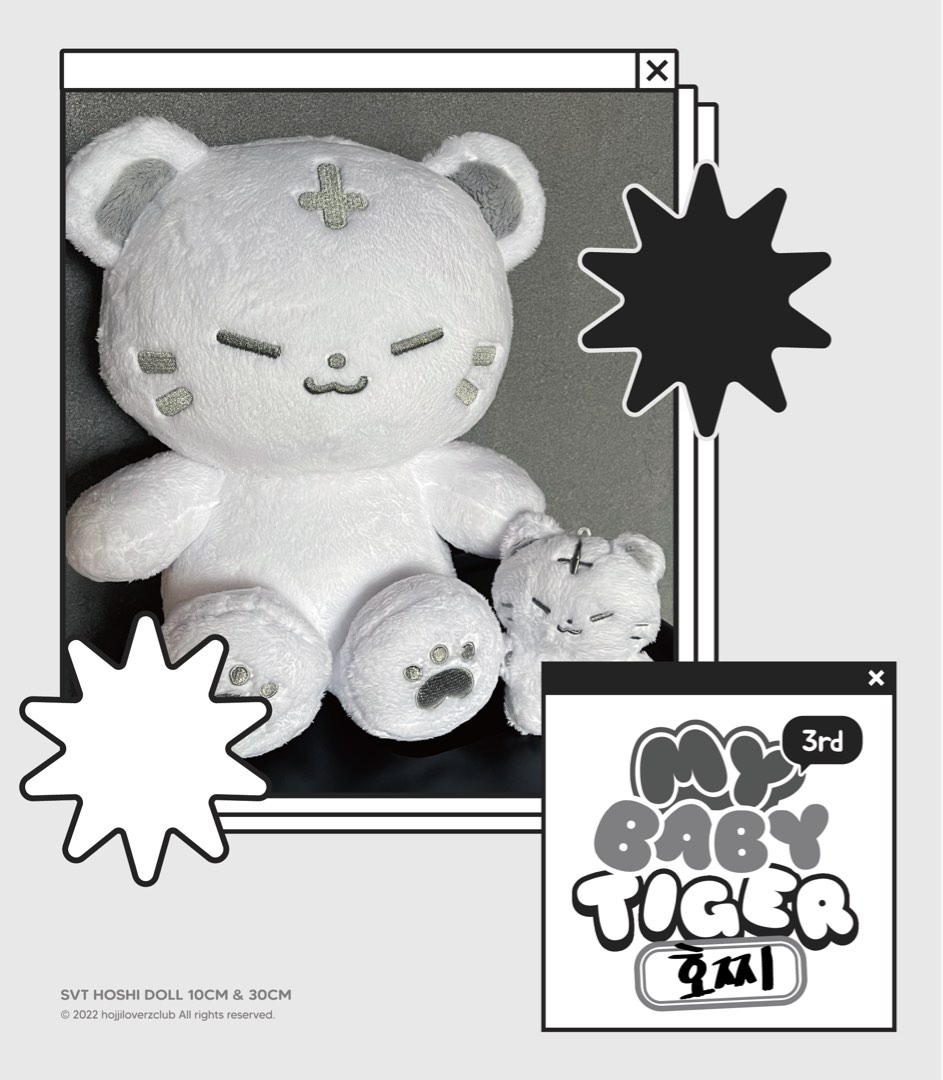 Seventeen Hoshi 10cm/30cm doll (My Baby Tiger), Hobbies & Toys ...