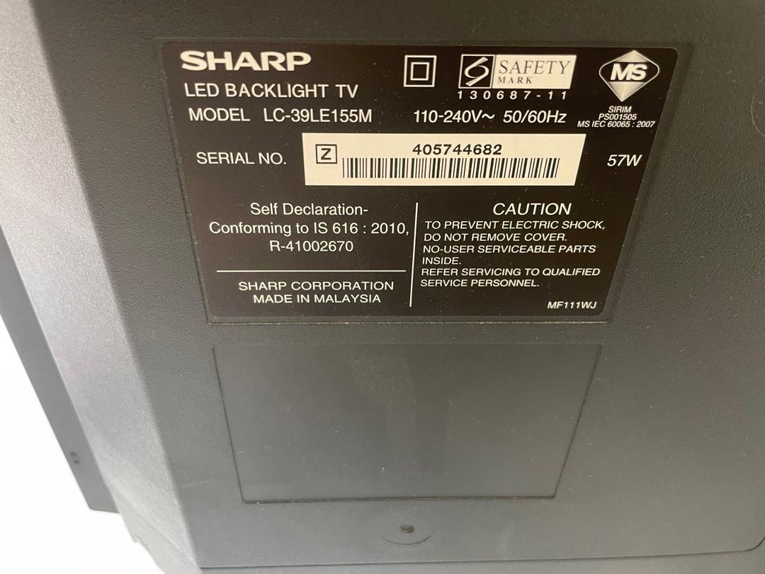 Sharp 39 inch tv in excellent condition, TV & Home Appliances, TV ...