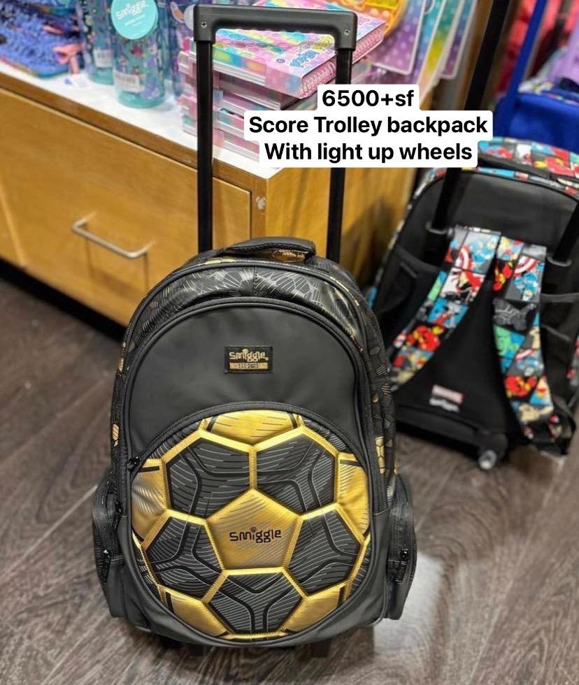 Smiggle trolley backpack boys and girls, Babies & Kids, Babies & Kids ...
