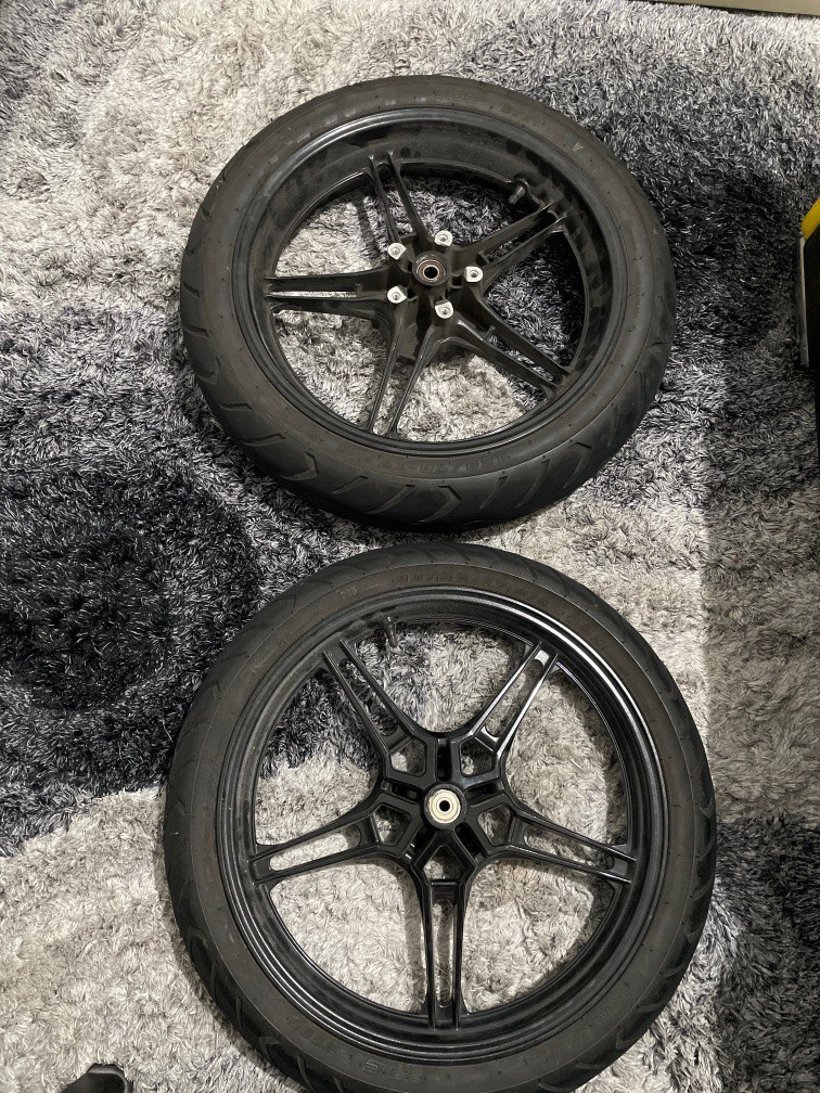 Sniper stock rims, Motorcycles, Motorcycle Accessories on Carousell