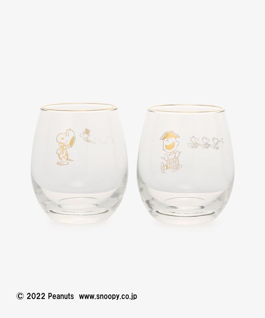 SNOOPY X AFTERNOONTEA 玻璃對杯, 傢俬＆家居, 廚具和餐具, 茶具配件 - Carousell