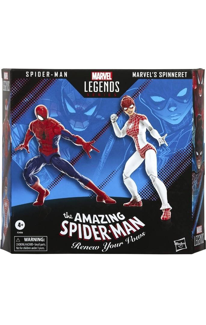 Spinneret Spiderman 2 pack Gwen Marvel Legends Amazing Spiderman Renew ...