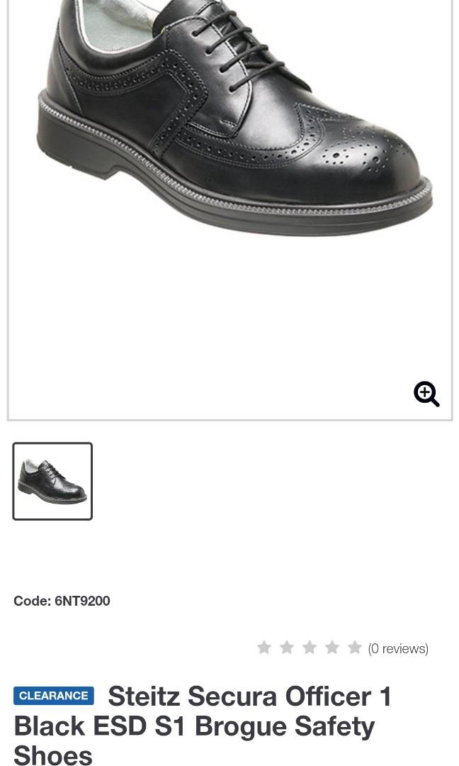 STEITZ SECURA OFFICER 1 SAFETY SHOES SIZE 11.5, Men's Fashion, Footwear ...