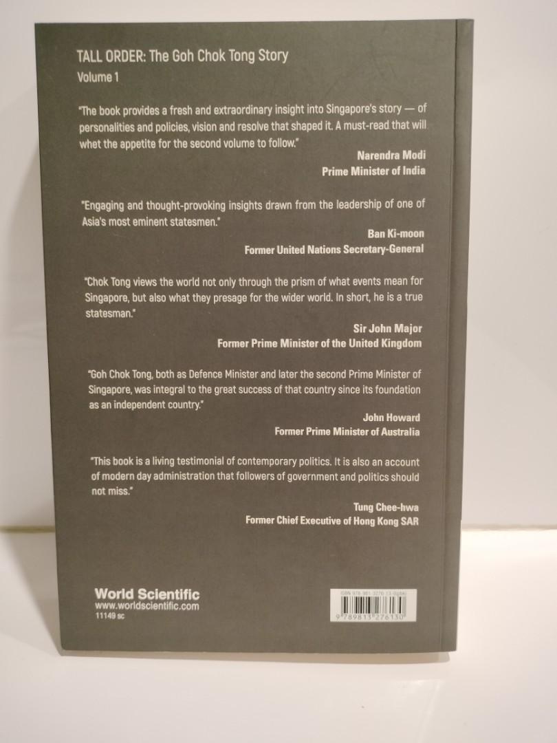Tall Order, the Goh Chok Tong story by Peh Shing Huei, Hobbies & Toys ...