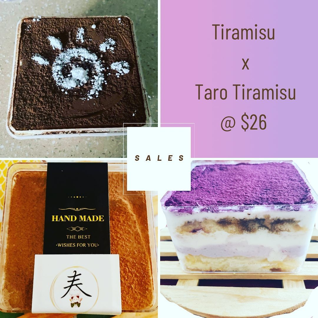 Taro Tiramisu Set (Box), Food & Drinks, Homemade Bakes on Carousell