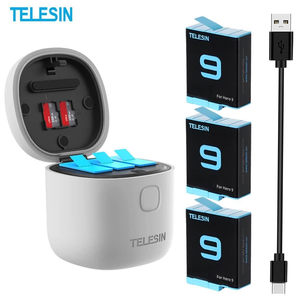 TELESIN Battery gopro9, Photography, Photography Accessories, Batteries ...