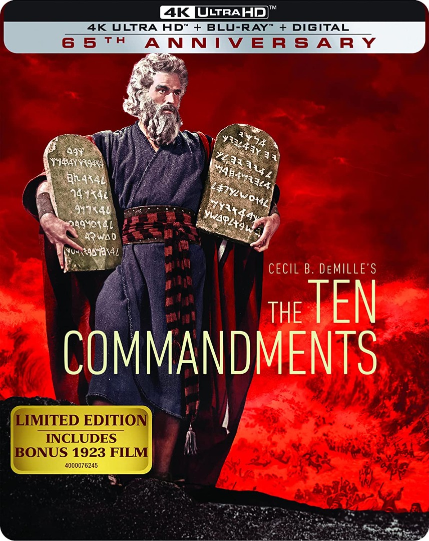 Ten Commandments 65th Anniversary - Limited Edition Steelbook [4K UHD ...