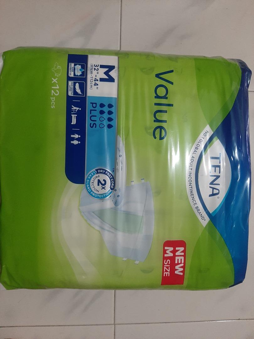 TENA Adult diaper M size, Health & Nutrition, Assistive & Rehabilatory Aids, Adult Incontinence ...