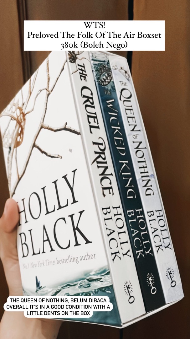 The Folk Of The Air Boxset (The Cruel Prince, The Wicked King, The Queen of Nothing), Buku ...