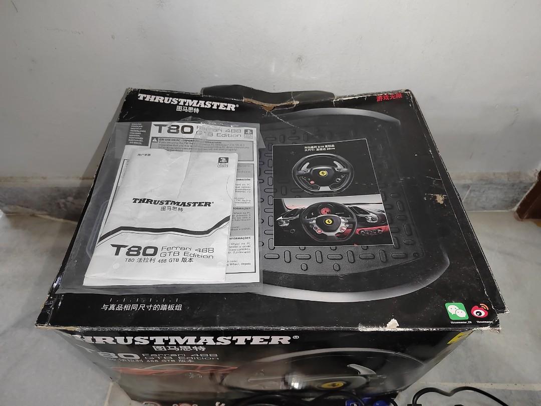 Thrustmaster T80 Ferrari 488 GTB Edition Steering Wheel & Pedal set ...