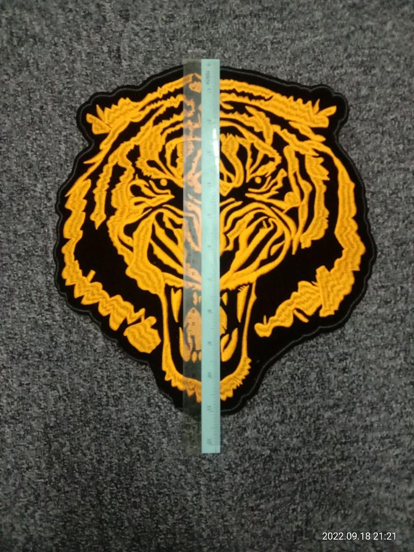 Back patches Tiger embroidery, Hobbies & Toys, Stationery & Craft ...