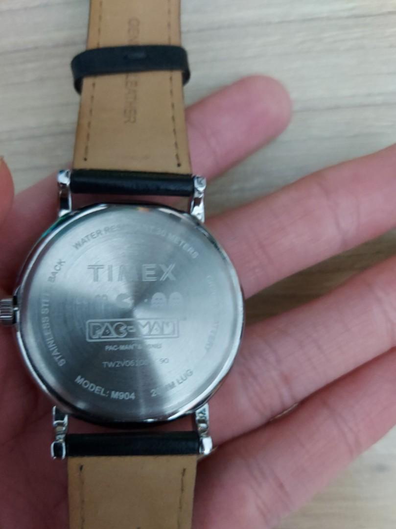 Timex Weekender X Pacman Leather Strap Watch, Men's Fashion, Watches ...