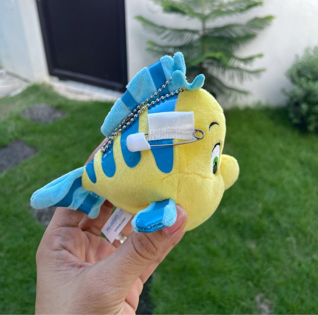 Tokyo Disney Resort The Little Mermaid Flounder Plush/Pin Keychain ...