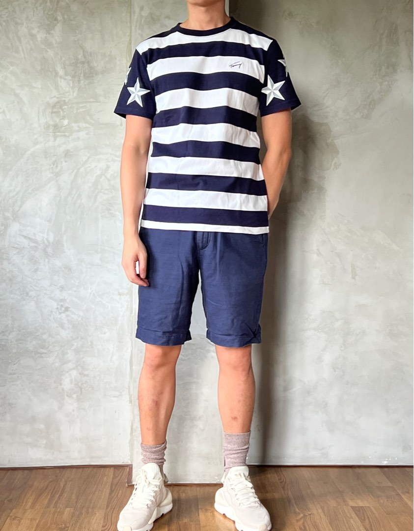 Tommy Japan shirt and Uniqlo shorts, Men's Fashion, Tops & Sets, Sets ...