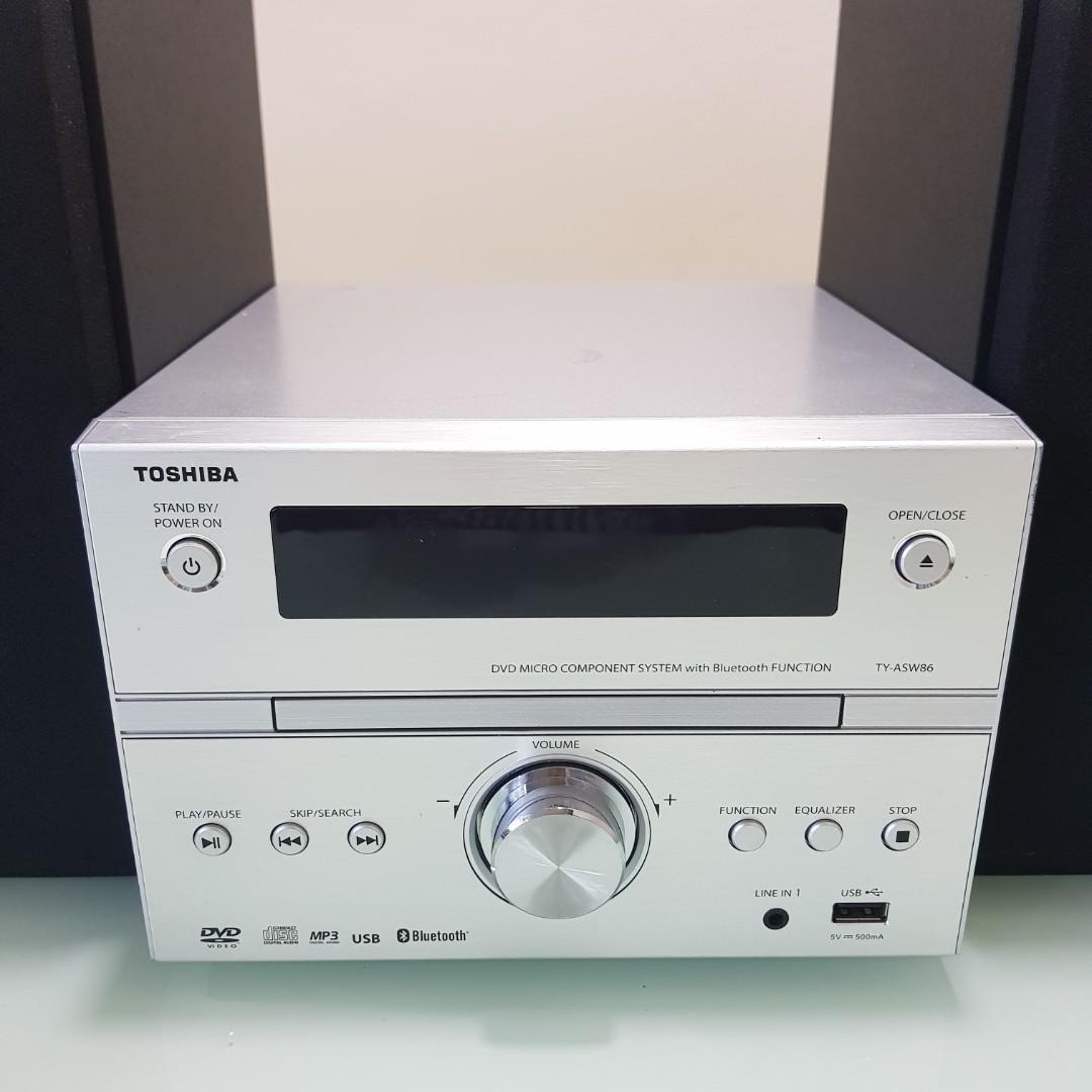 Toshiba DVD Micro Component Systems With Bluetooth TY-ASW86, Audio ...