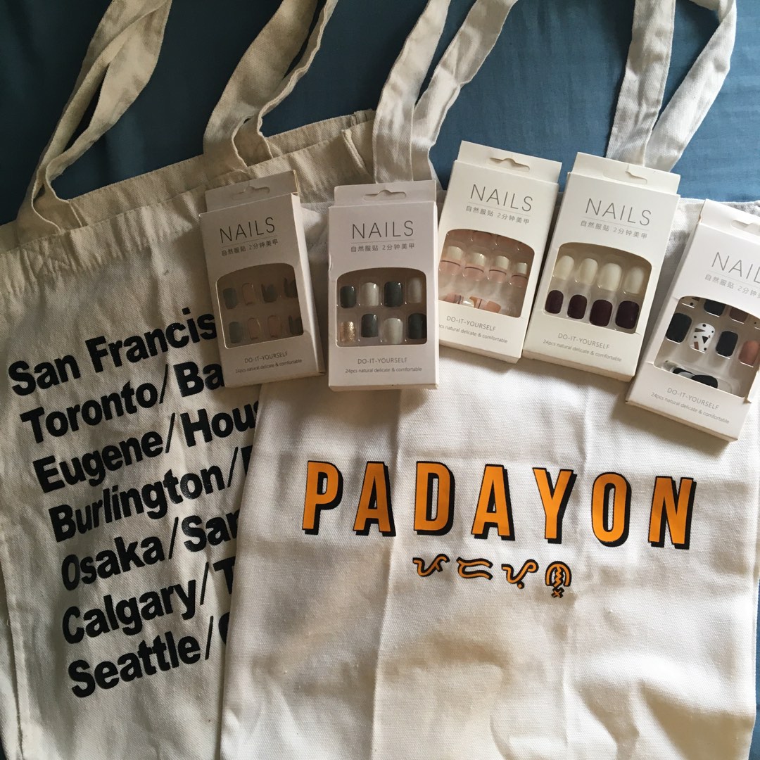 Tote bags and Fake nails, Women's Fashion, Bags & Wallets, Tote Bags on ...