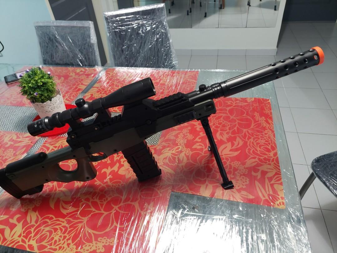 Toy Sniper Rifle Machine Gun soft blaster 73cm, Hobbies & Toys, Toys ...