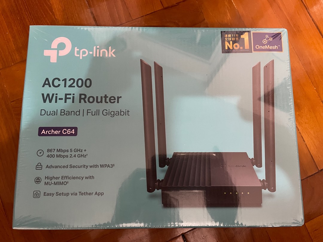 Tp link ac1200 wi fi router archer c64 電腦科技 電腦周邊及配件 Wifi及上網相關產品 Carousell