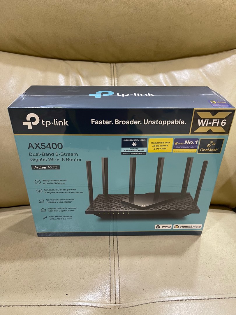TP-Link Archer AX5400 Wi-Fi 6 Router, Computers & Tech, Parts ...