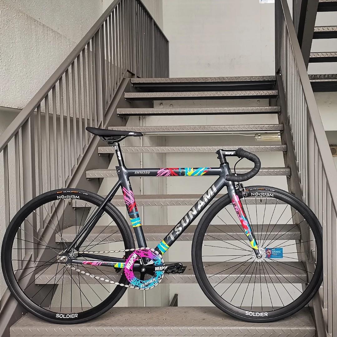 TSUNAMI SNM300 2022 fixie bike / fixed gear bike / single speed bike ...