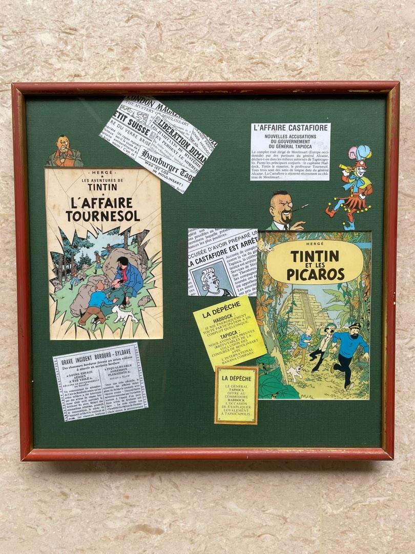Unique Tintin album cover frames, Hobbies & Toys, Memorabilia ...