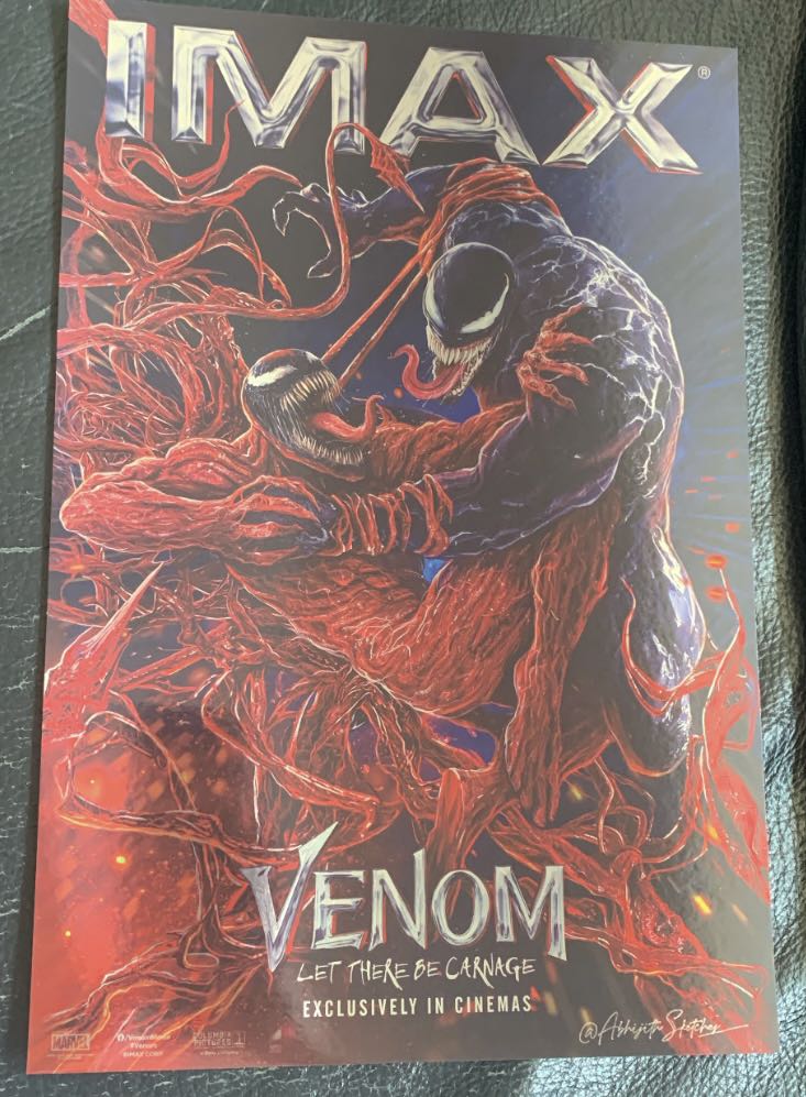 venom imax poster, 興趣及遊戲, 收藏品及紀念品, 郵票及印刷品 - Carousell