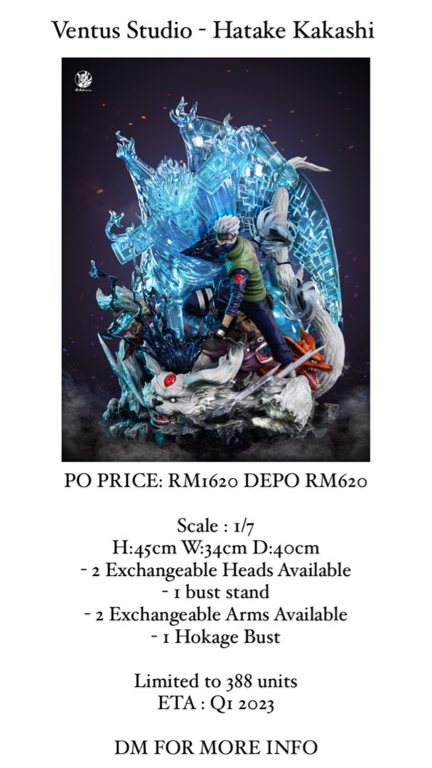 Ventus Studio - Hatake Kakashi, Hobbies & Toys, Toys & Games on Carousell
