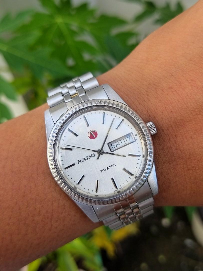 Vintage Rado Voyager President Day-date, Luxury, Watches on Carousell