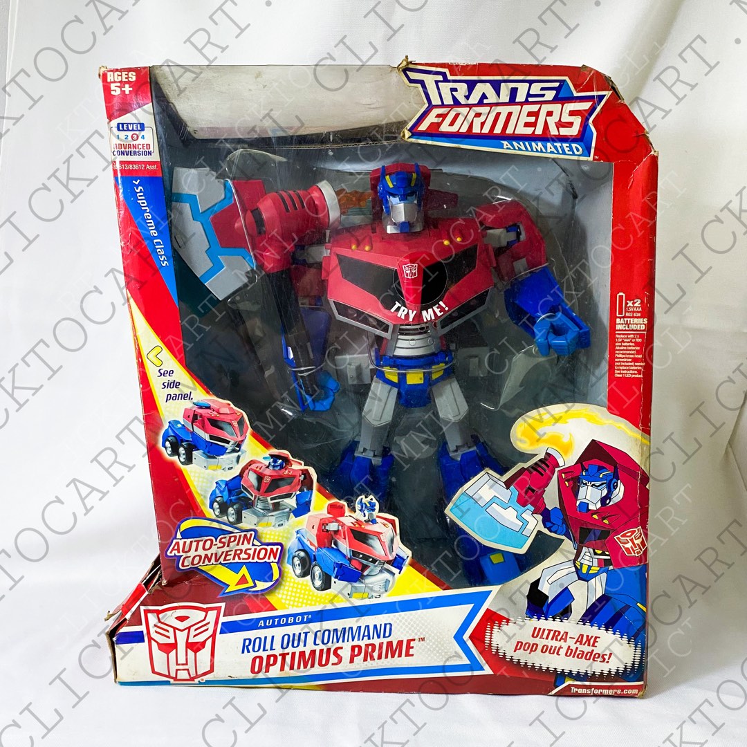 Vintage Transformers Animated Optimus Prime Roll out Command, Hobbies ...