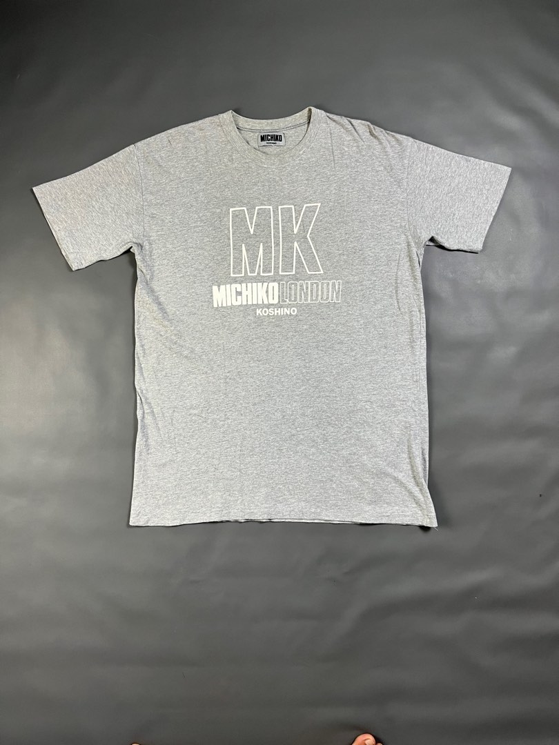 Vtg MK Michiko London Koshino big logo single stitch XL, Fesyen Pria ...