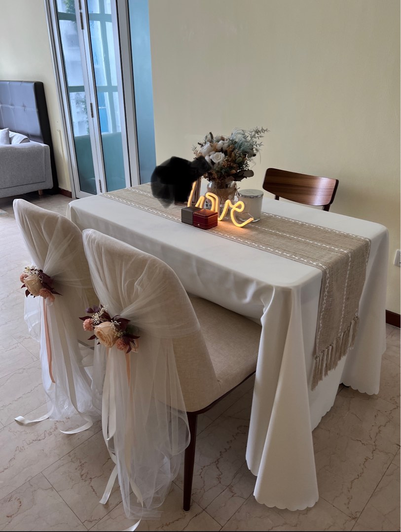 Wedding ROM table deco, Furniture & Home Living, Furniture, Tables ...