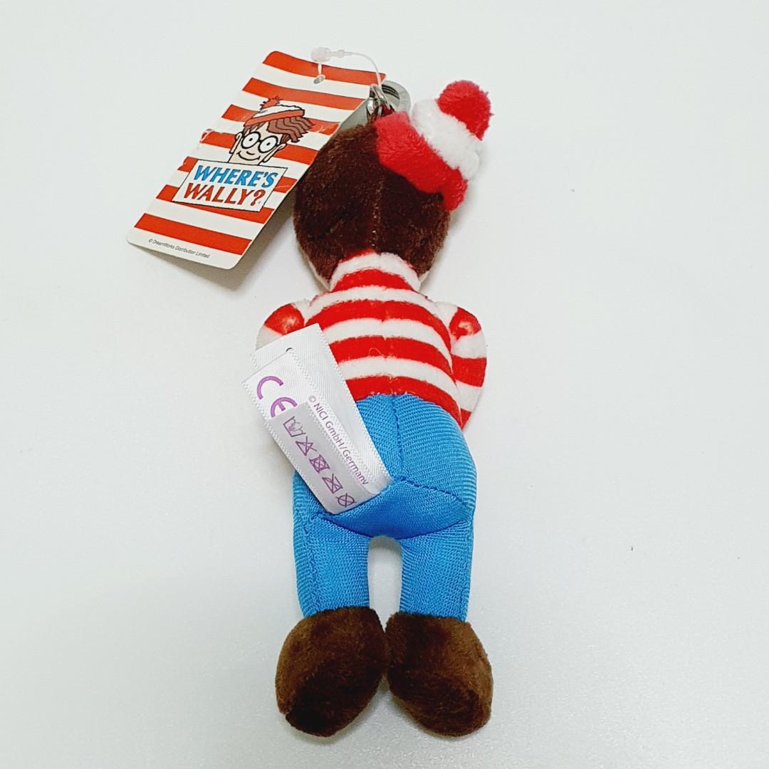 Where's Wally? Plushie Charm Keychain, Hobbies & Toys, Toys & Games on ...