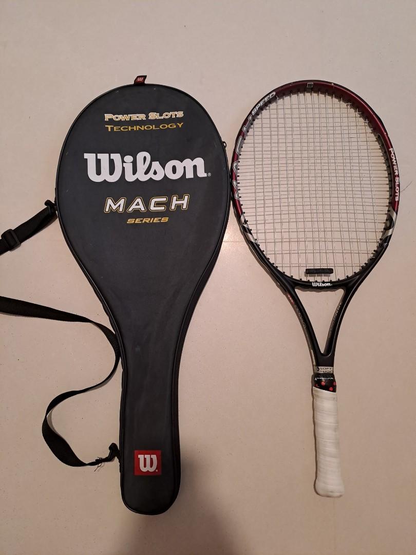 Wilson Racket Mach Series, Sports Equipment, Sports & Games, Racket ...