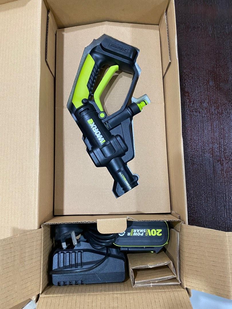 WORX WU629 Hydroshot Cordless High Pressure Cleaner, Furniture & Home Living, Cleaning ...